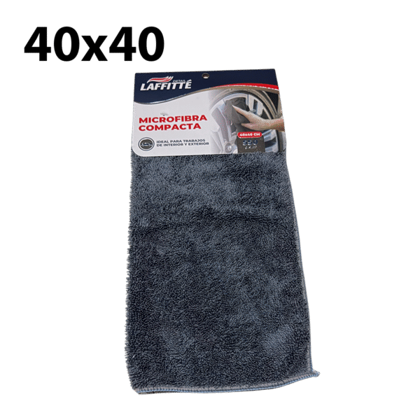 LAFFITTE MICROFIBRA RULO CORTO MULTIUSO 40X40cm GRIS OSCURO - PCD